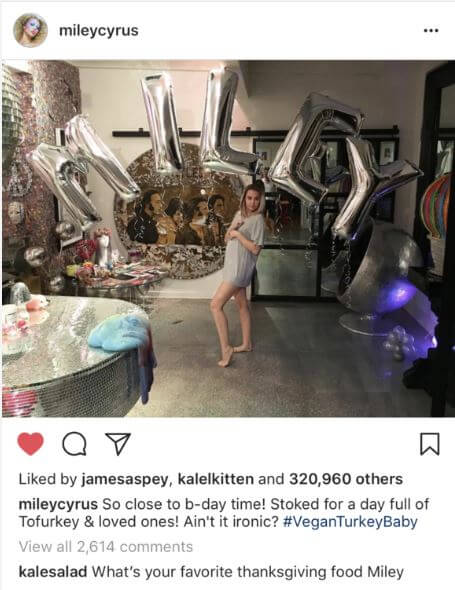 How Miley Cyrus and Liam Hemsworth Do Vegan Thanksgiving