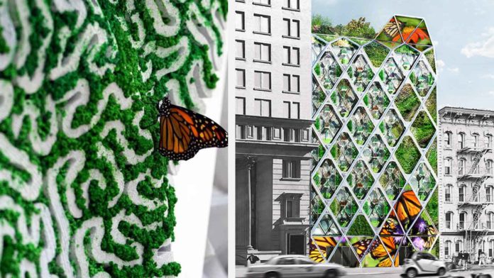 This New York Office Building Doubles as a Butterfly Sanctuary