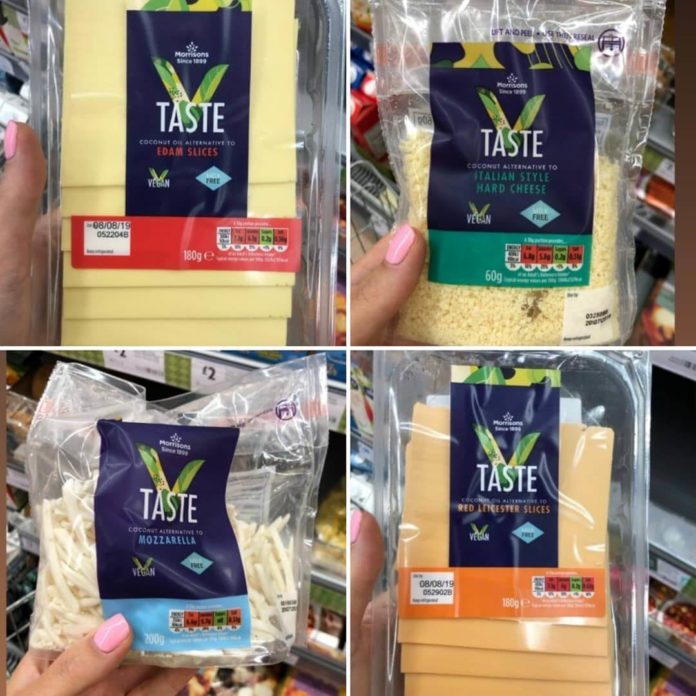 Vegan Edam and Mozzarella Cheeses Launch at Morrisons